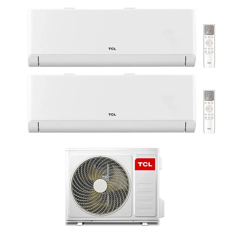 CONDIZIONATORE TCL DUAL SPLIT BREEZEIN P5 9000+18000 BTU WIFI INVERTER ...