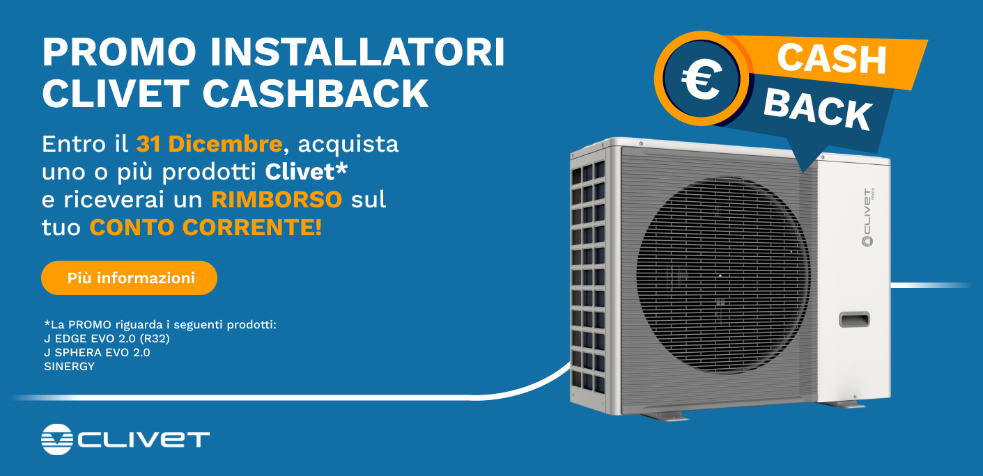 POMPA DI CALORE CLIVET WISAN-YME 1S 5.1 EDGE EVO 2.0 R-32 CHILLER 10 KW MONOFASE INVERTER CON ...
